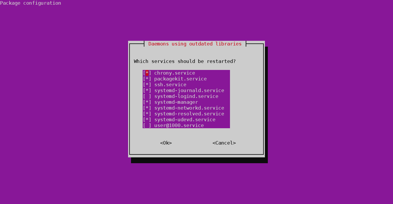 Ubuntu 2204 出現 Daemons Using Outdated Libraries 提示 Jhtnt Blog